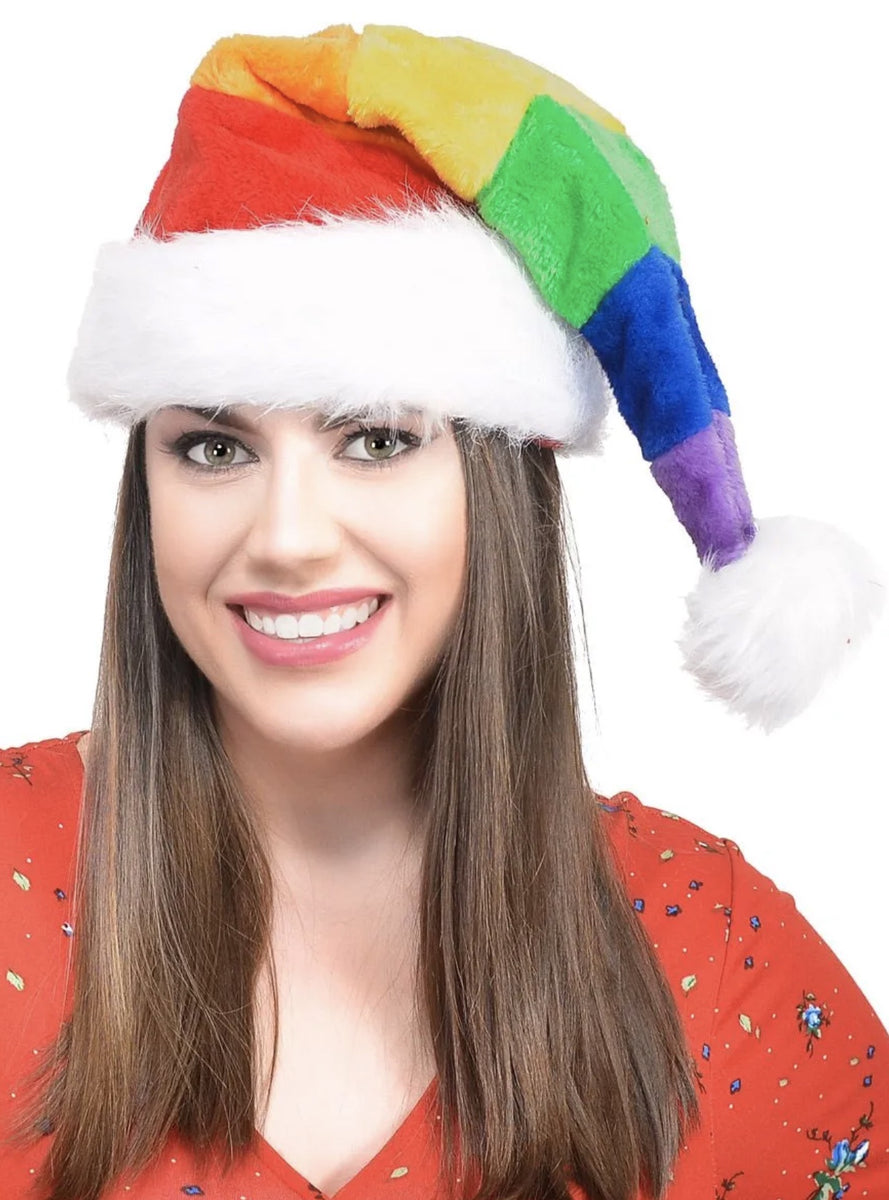 RAINBOW SANTA HAT