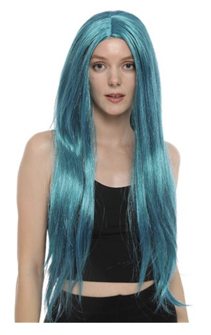 LONG TURQUOISE WIG