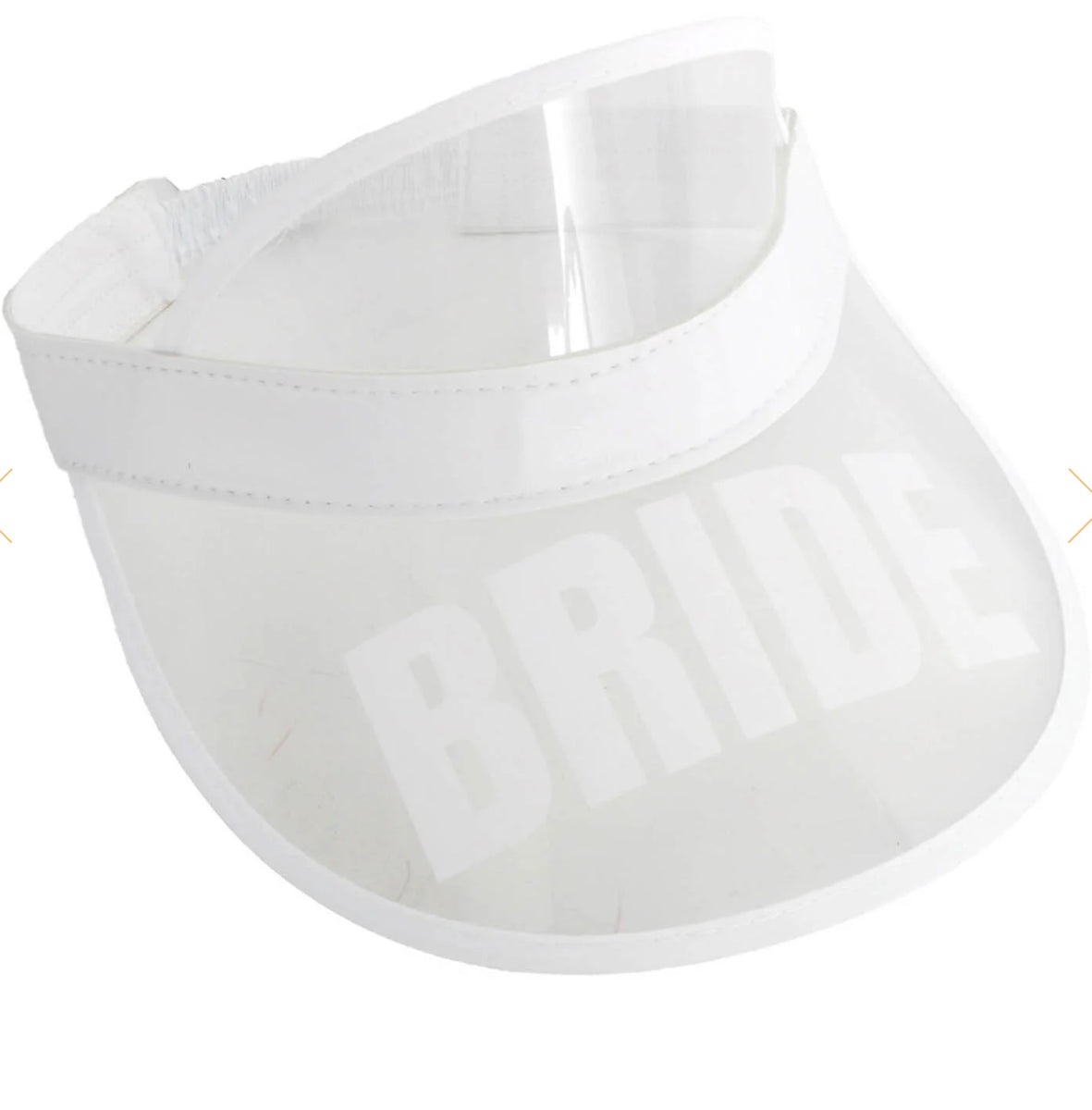 BRIDE PERSPEX VISOR WHITE RIM (CLEAR)