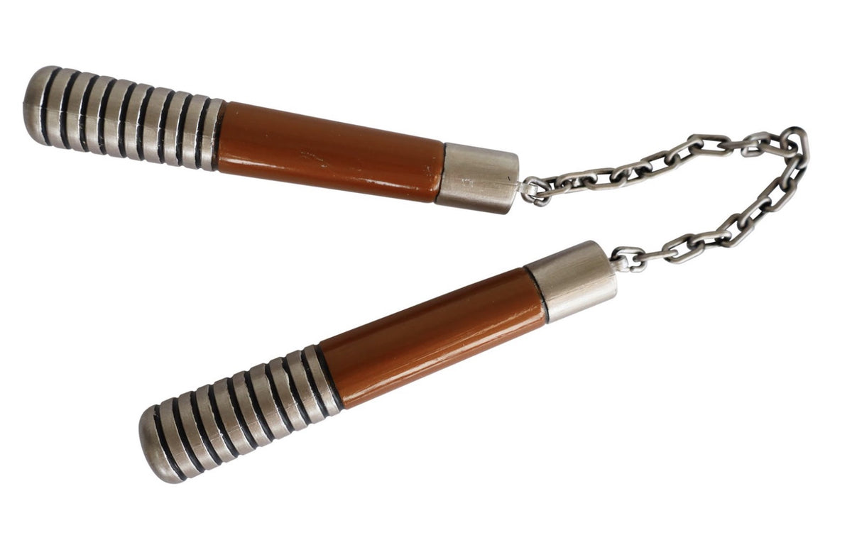 NUNCHUCKS BROWN/SILVER 65CM