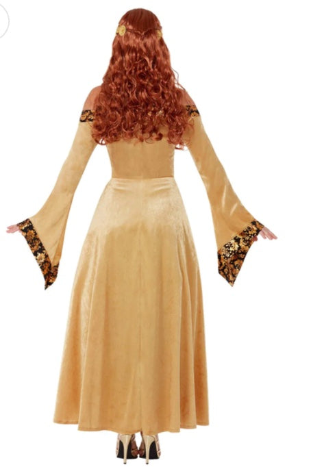 Deluxe Medieval Countess Costume, Gold