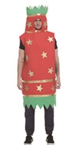 CHRISTMAS CRACKER COSTUME-ADULT ONE SIZE