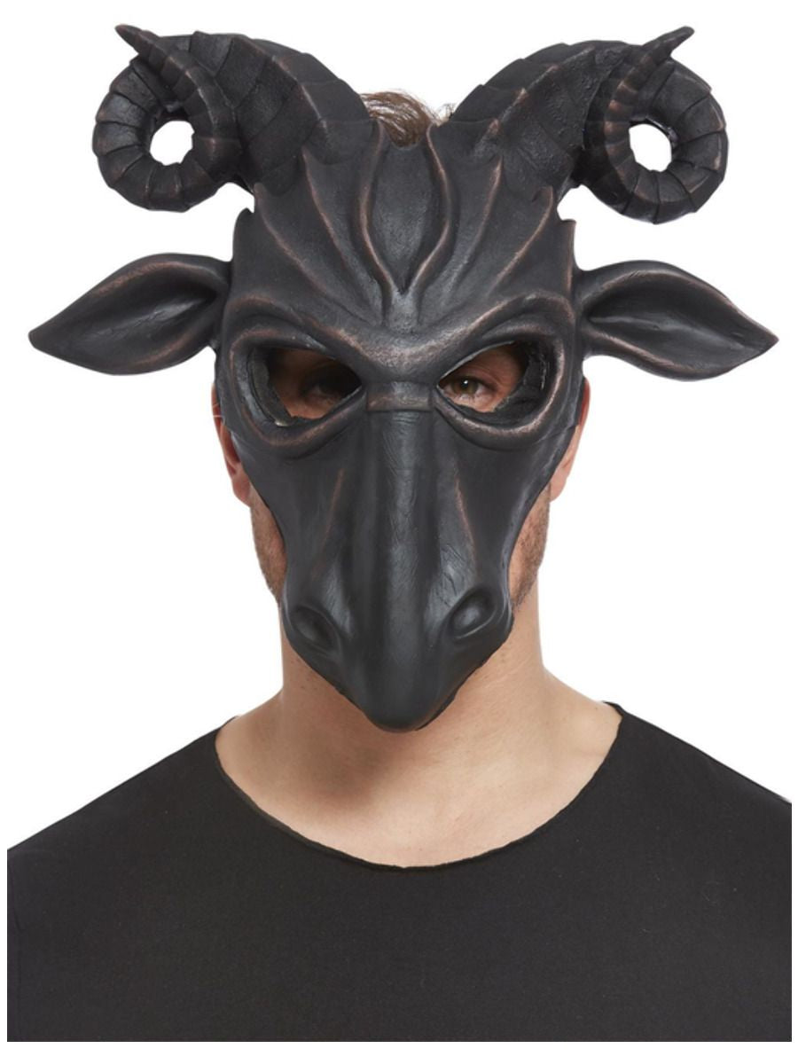 Deluxe Satanic Ram Mask