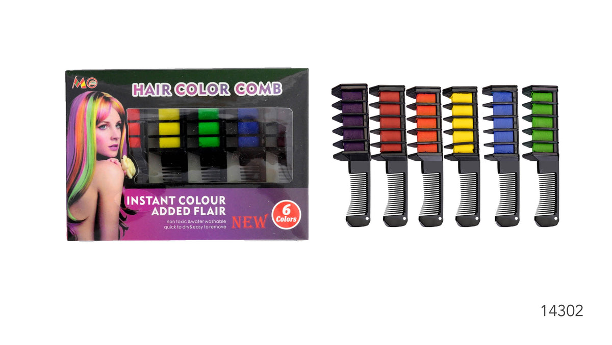 Coloured Hair Comb Set