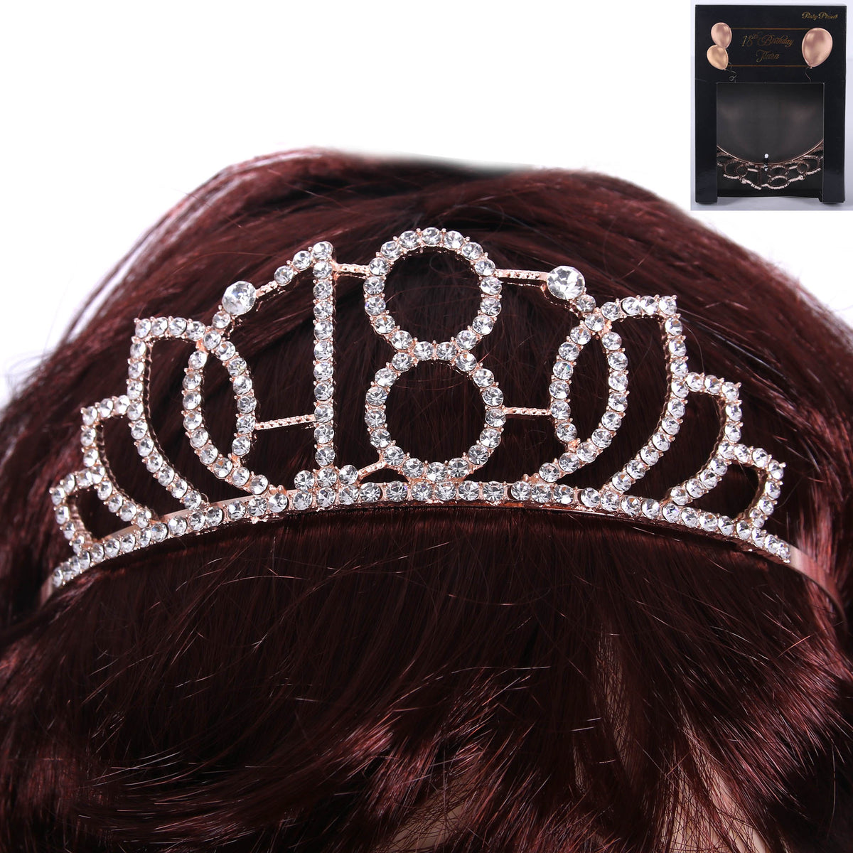 *18th Birthday Tiara-Rose Gold