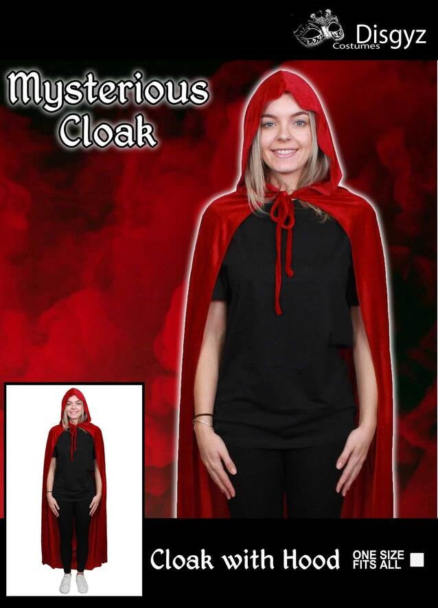 Adult Red Mysterious Cloak