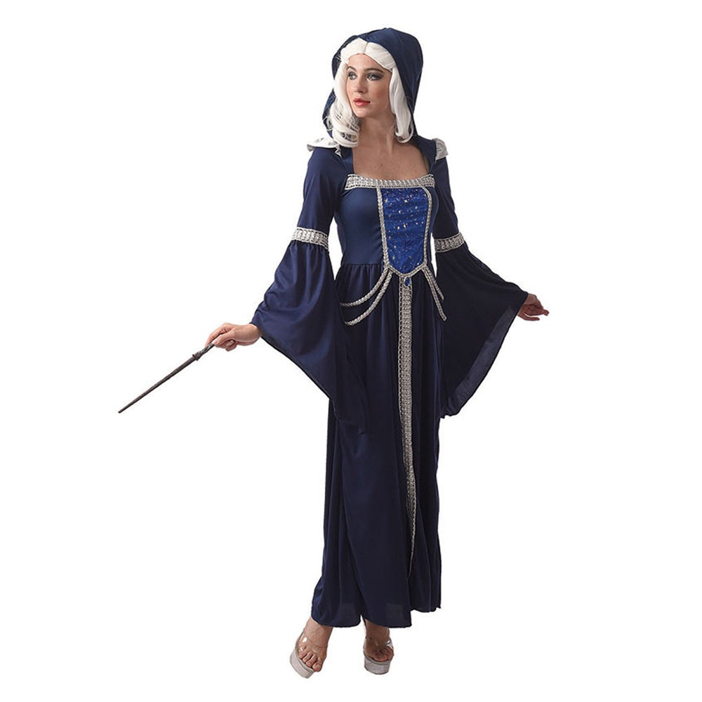 LADY SORCERER COSTUME CONTAINS HOODED DRESS