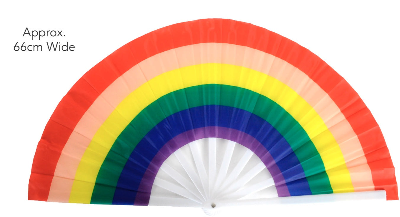 Jumbo Rainbow Hand fan