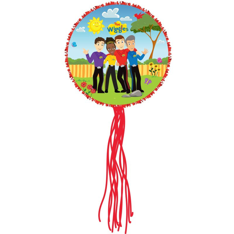 THE WIGGLES PARTY EXPANDABLE PULL STRING DRUM PINATA