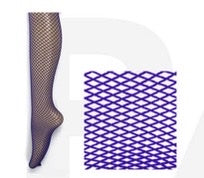 Purple Fishnet Stockings