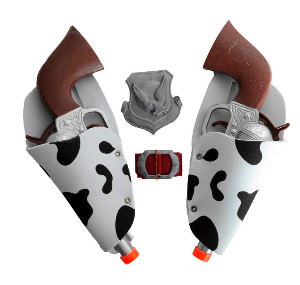 Cowboy Double Gun Set Cowprint Black