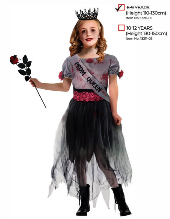 Children Zombie Prom Queen Costume
