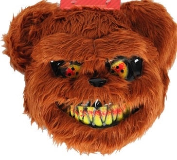 Scary Fluffy animal mask (Brown bear)