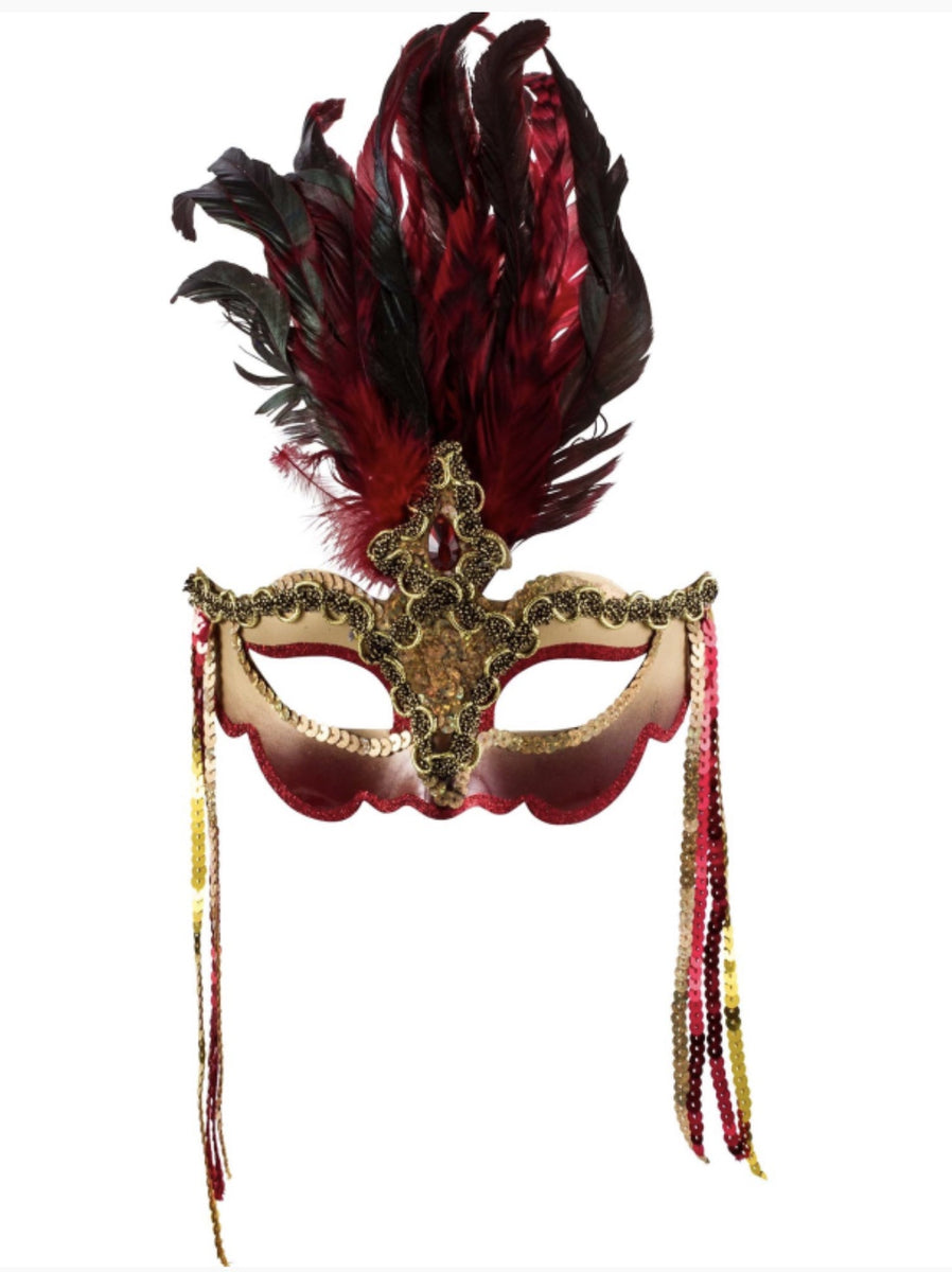 Venetian Luxury Feather Eye Mask