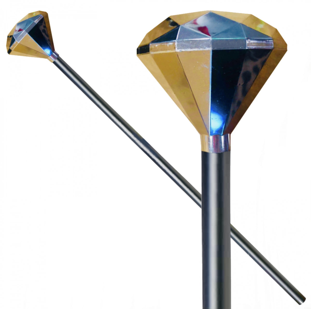 Gold Diamond Top Pimp Cane