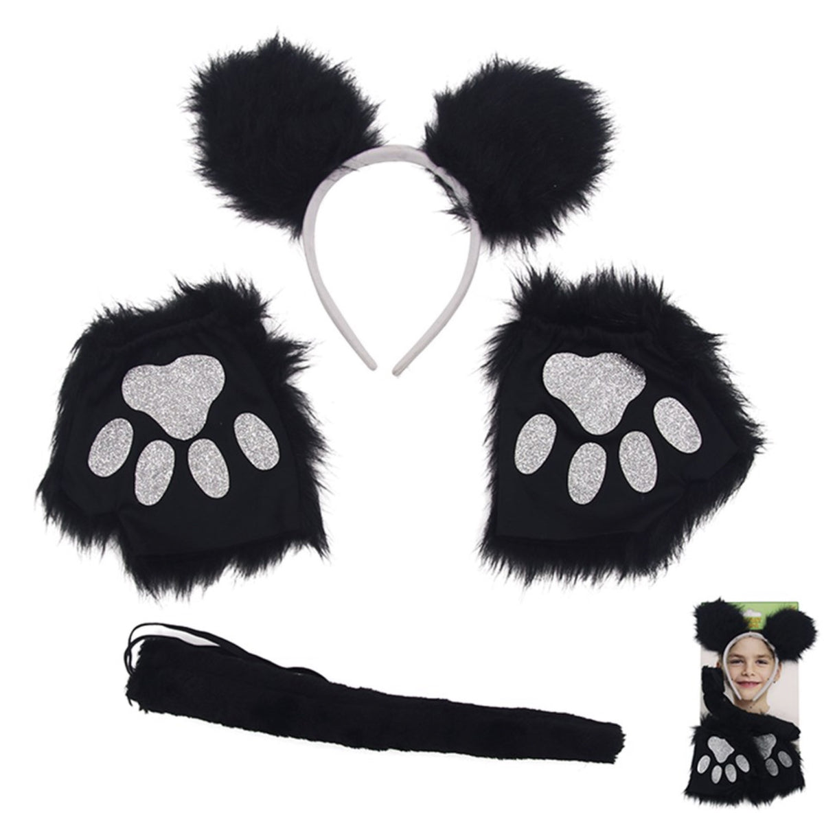 4PC PANDA DRESS UP KIT