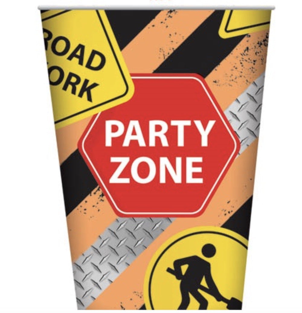 Construction Cups x 8