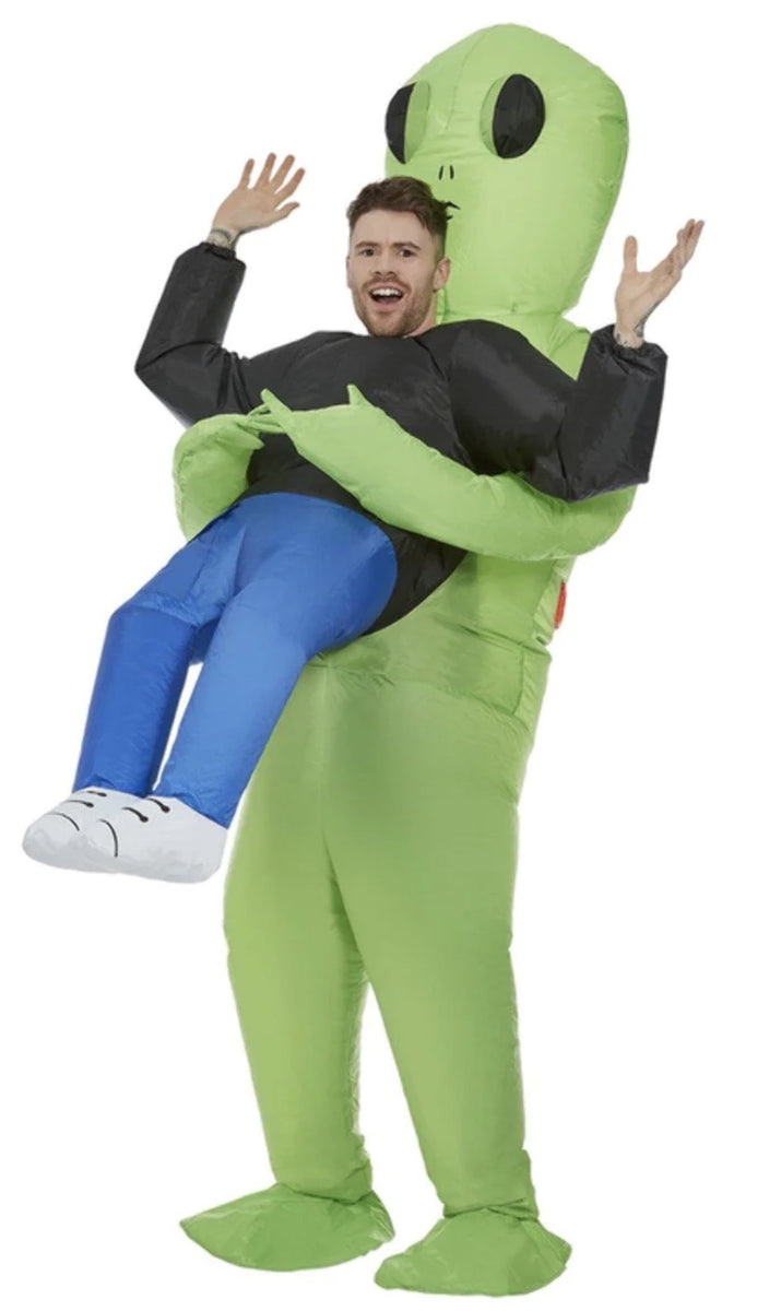 Inflatable Alien Abduction Costume, Green