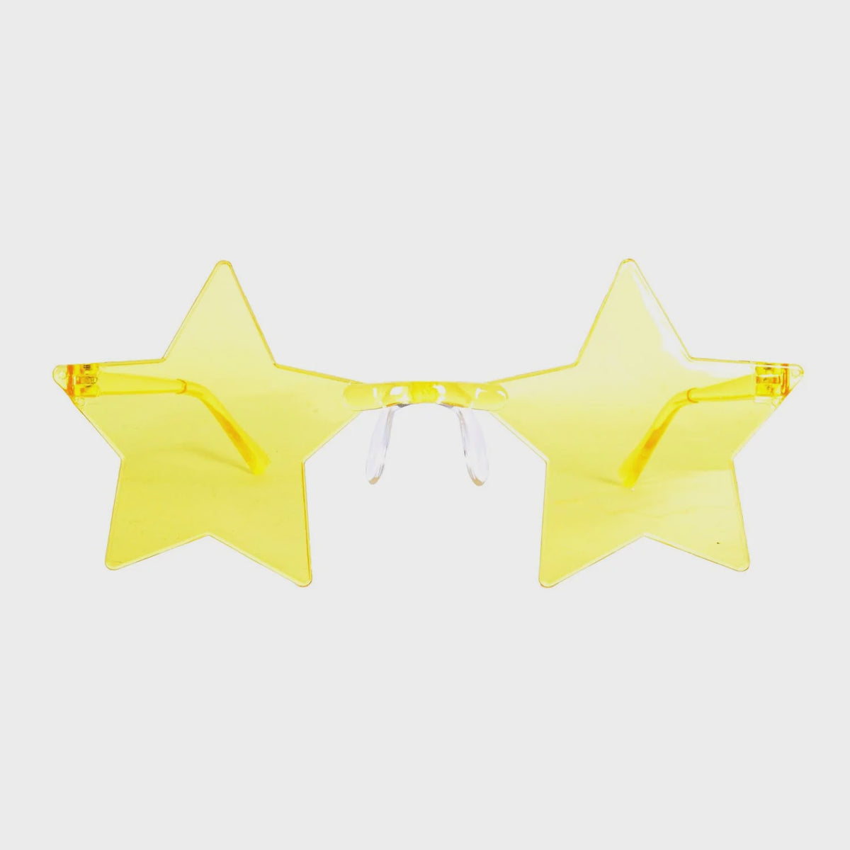 Party Glasses Perspex Star (Yellow)