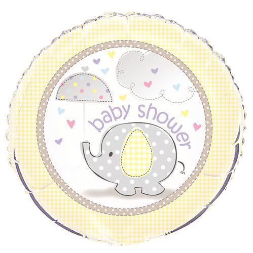 Umbrellaphant Baby Shower Yellow 45cm (18") Foil Balloon