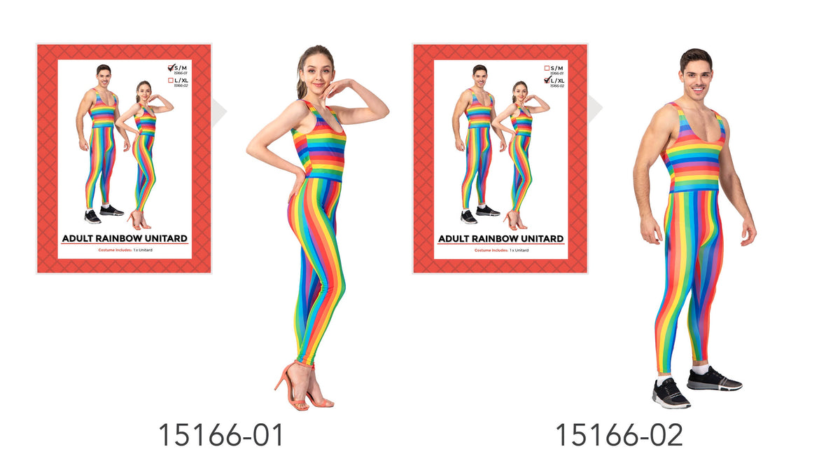 ADULT RAINBOW UNITARD