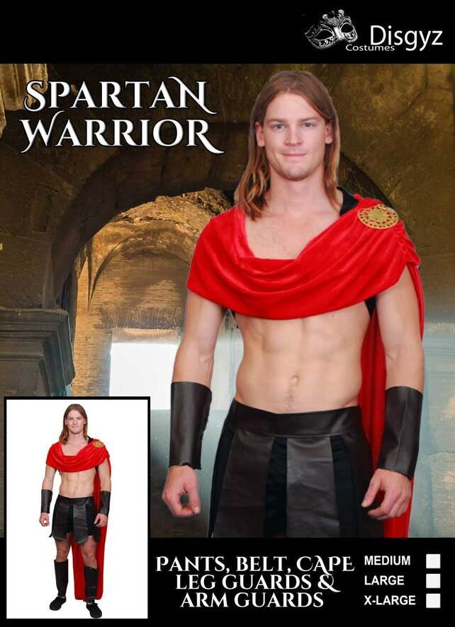 Spartan Warrior Costume For Men | Party Land Online