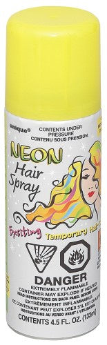 Neon Yellow Hair Spray | Party Land Online